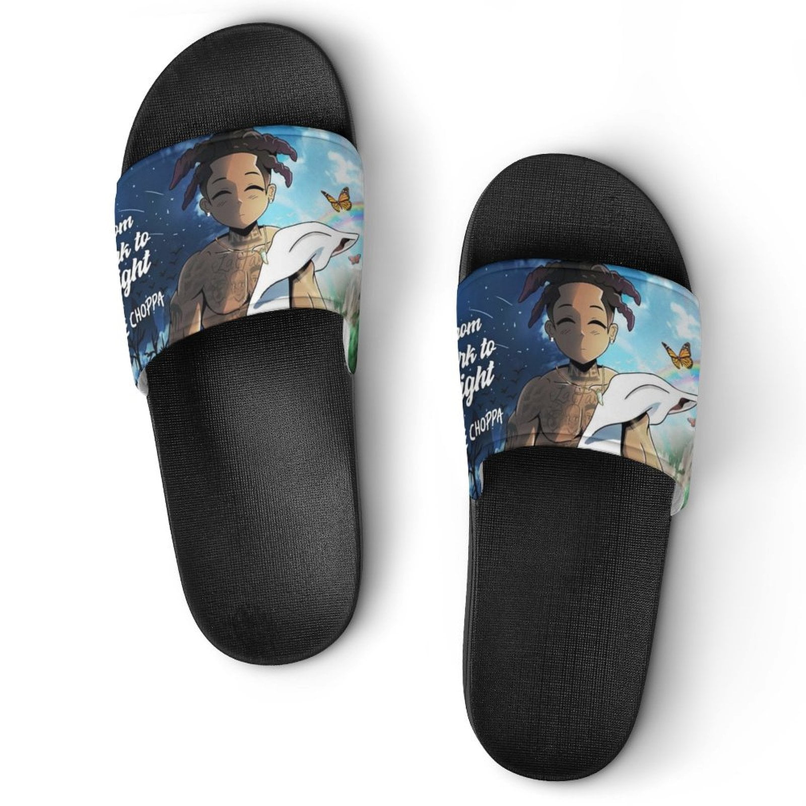 NLE Choppa Album Unisex Slippers Summer Beach Slide Sandals Comfortable Home Slippers Rubber ...