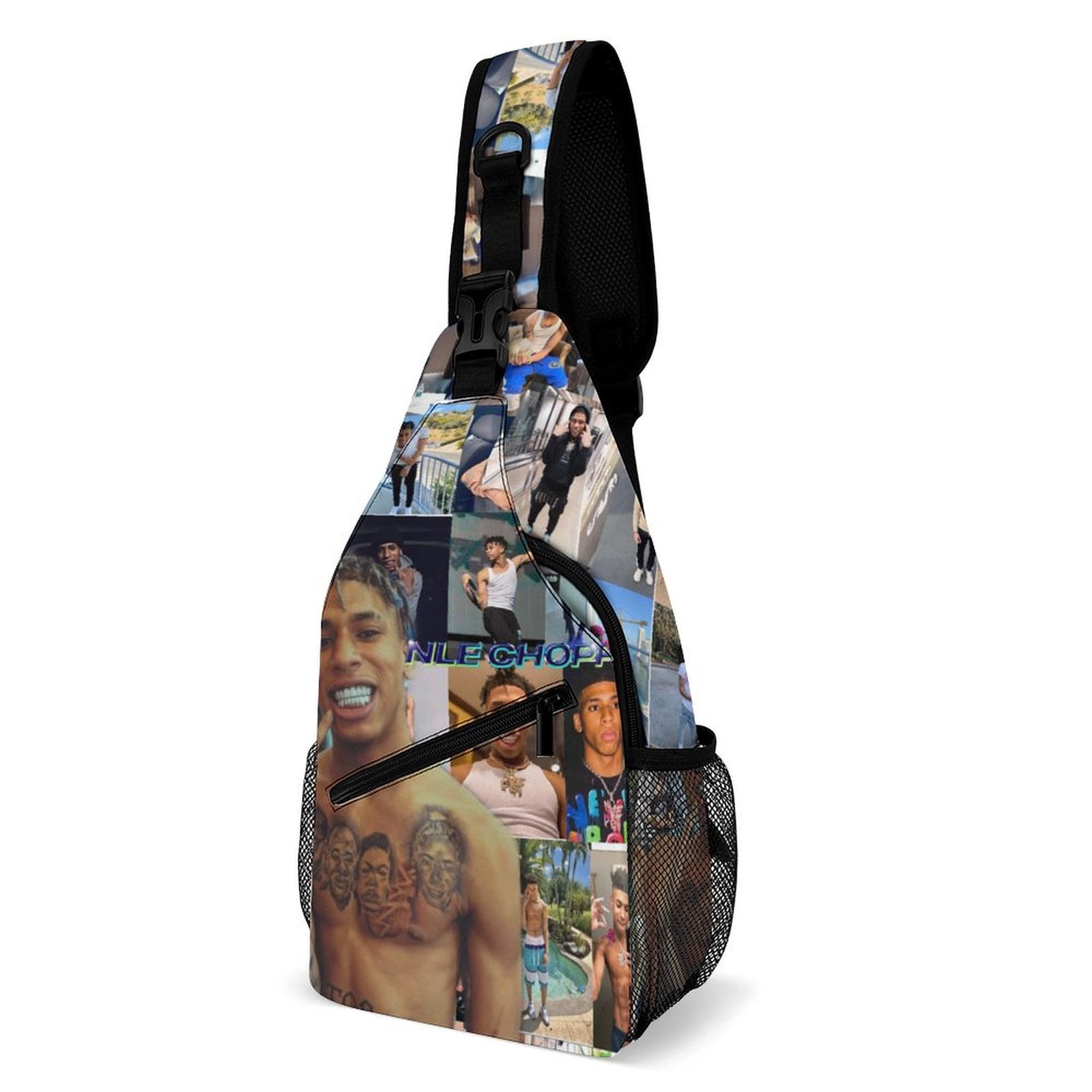 NLE Choppa Chest Bag Casual Crossbody Fanny Pack Sling Backpack Travel ...
