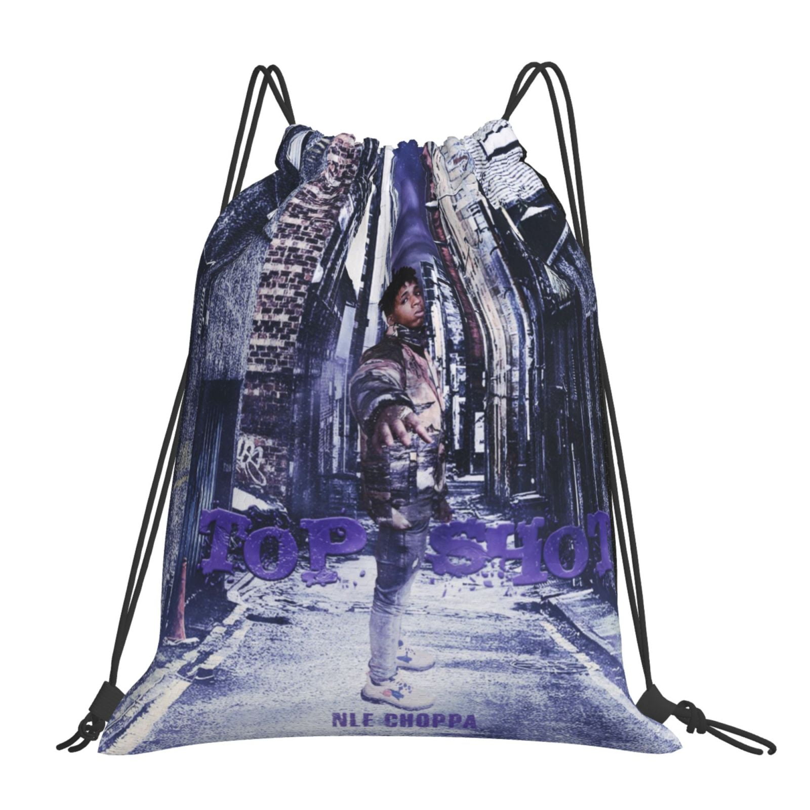 NLE Choppa Drawstring Backpack Gym Bags Sport String Bag Outdoor ...