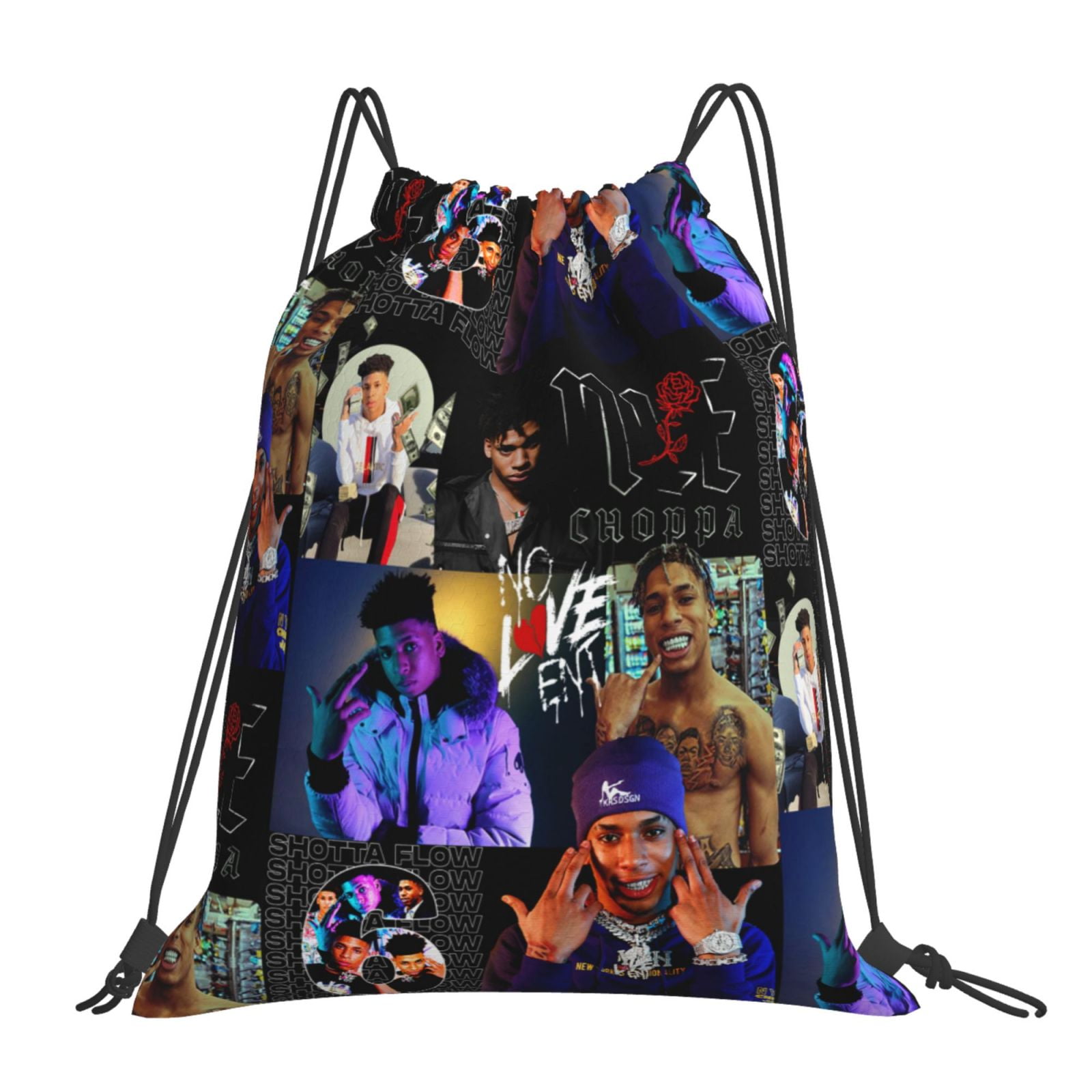 NLE Choppa Drawstring Backpack Sackpack String Bag Cinch Water ...