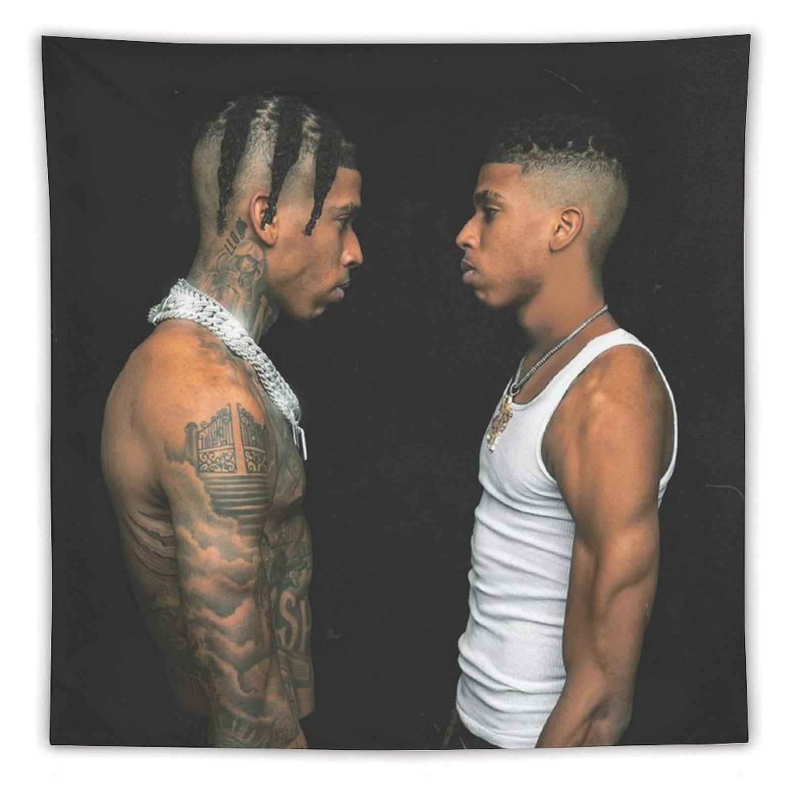 NLE Choppa Me Vs Me Tapestry Wall Hanging Tapestries 60"x60" Wall ...