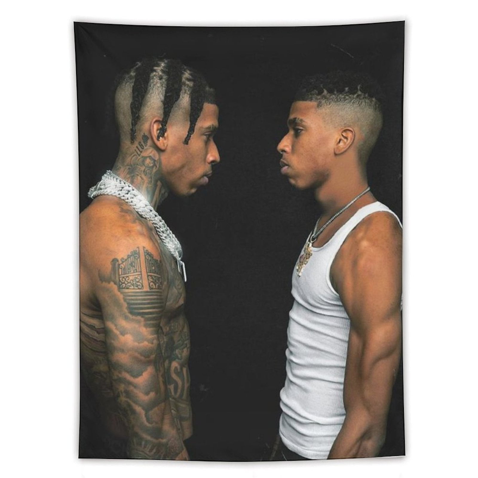 NLE Choppa Me Vs Me Tapestry Wall Hanging Tapestries 60"x80" Wall ...