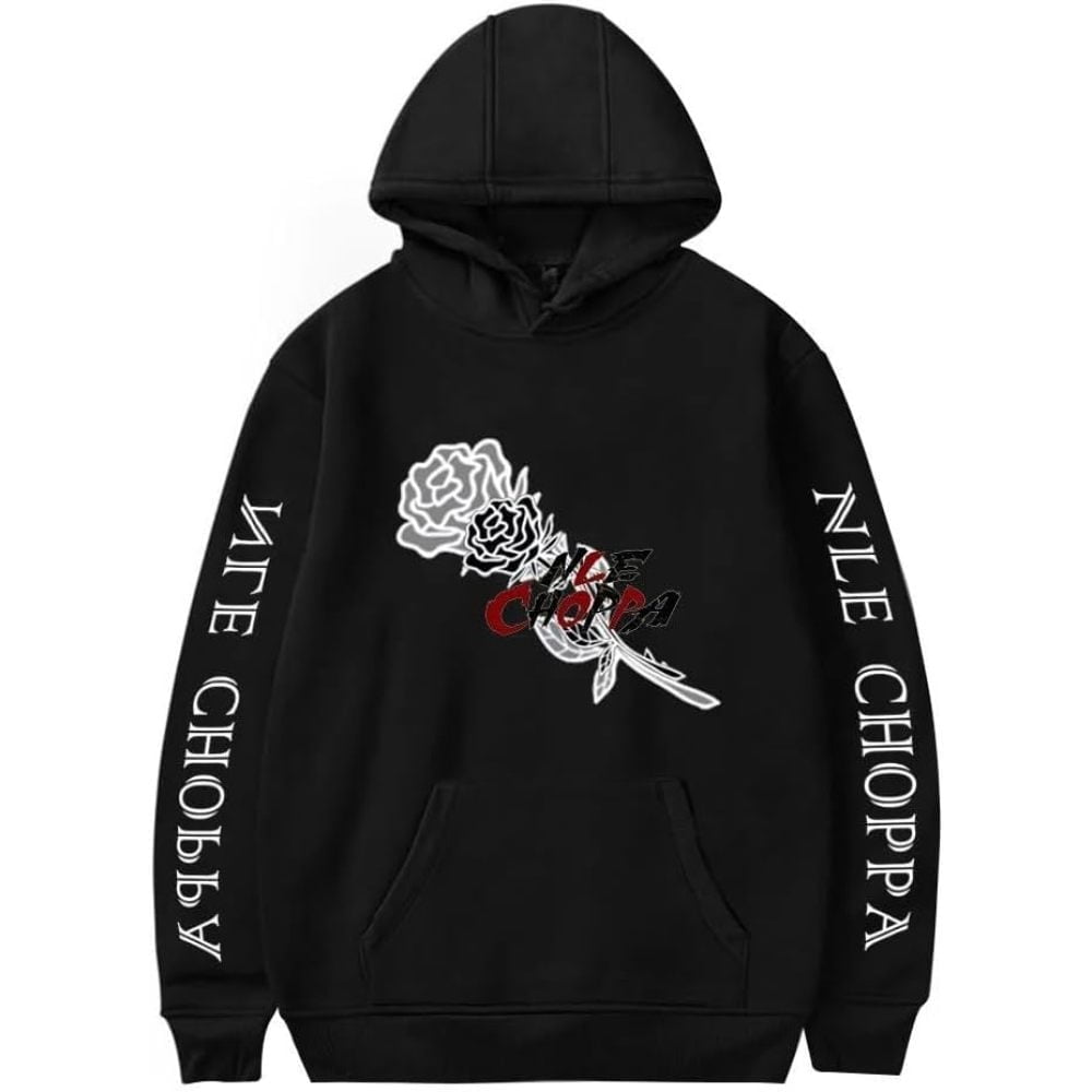 NLE Choppa Merch Rapper Harajuku Street Sweatshirt Long Sleeve Neutral ...