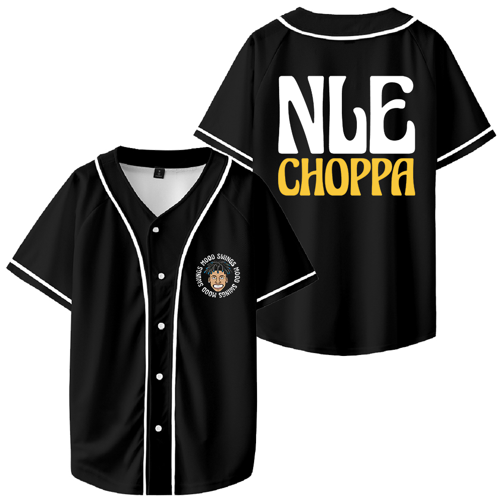 NLE Choppa Cottonwood Baseball Jersey Short Sleeve Shirts Women Men ...
