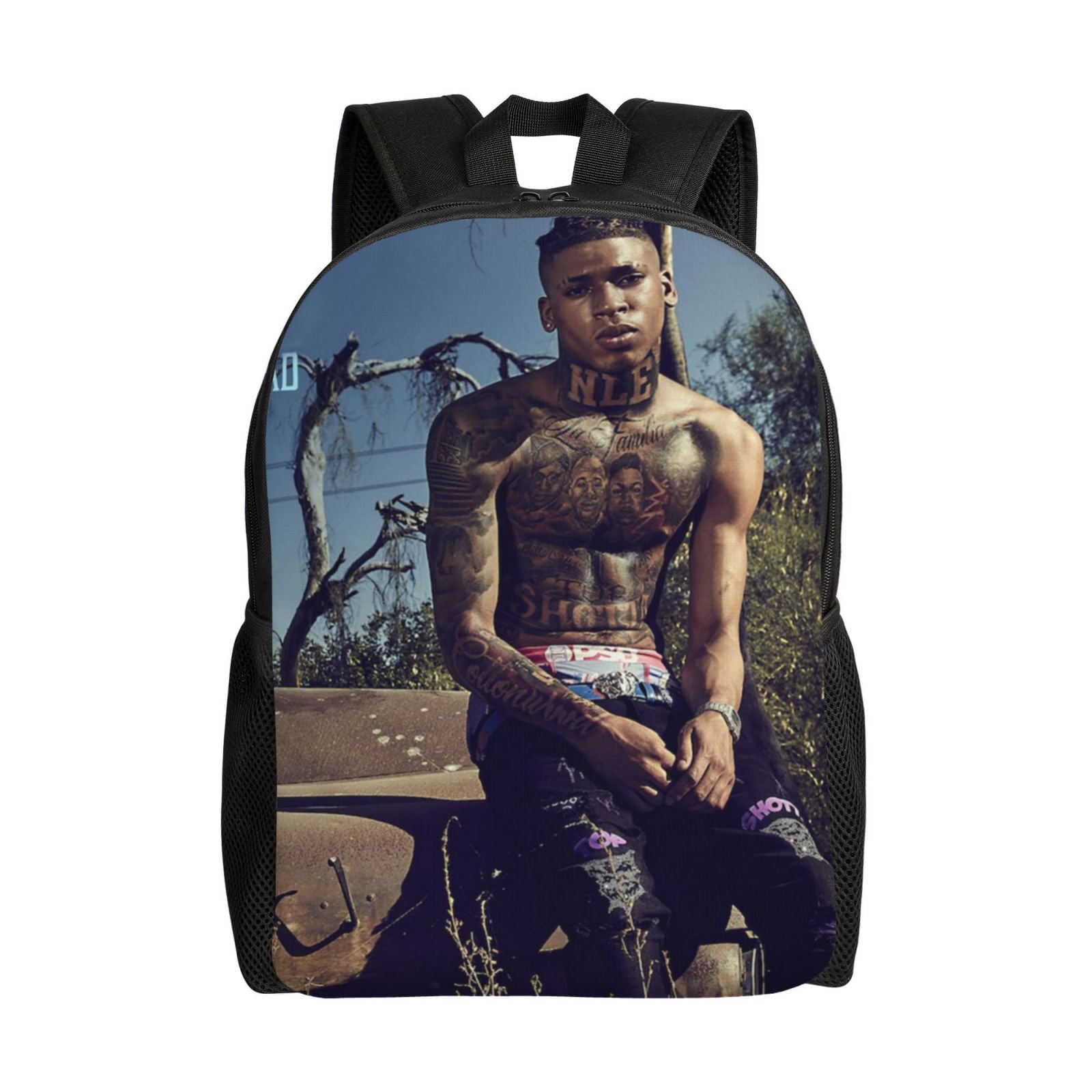 NLE Choppa Narrow Road Backpack Casual Adjustable Bookbag School Bag ...