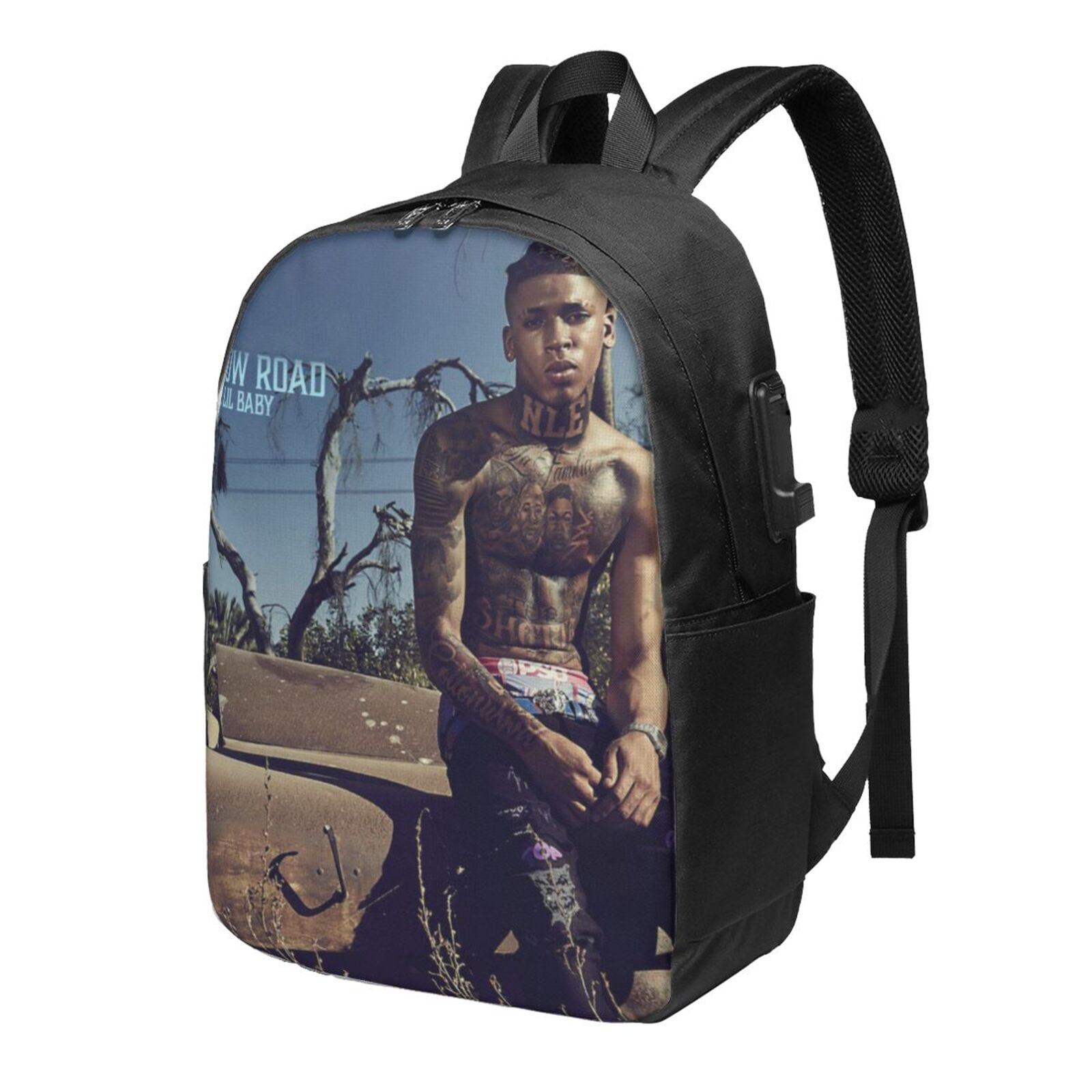 NLE Choppa Narrow Road Backpack Lightweight Shoulders Daypack School ...