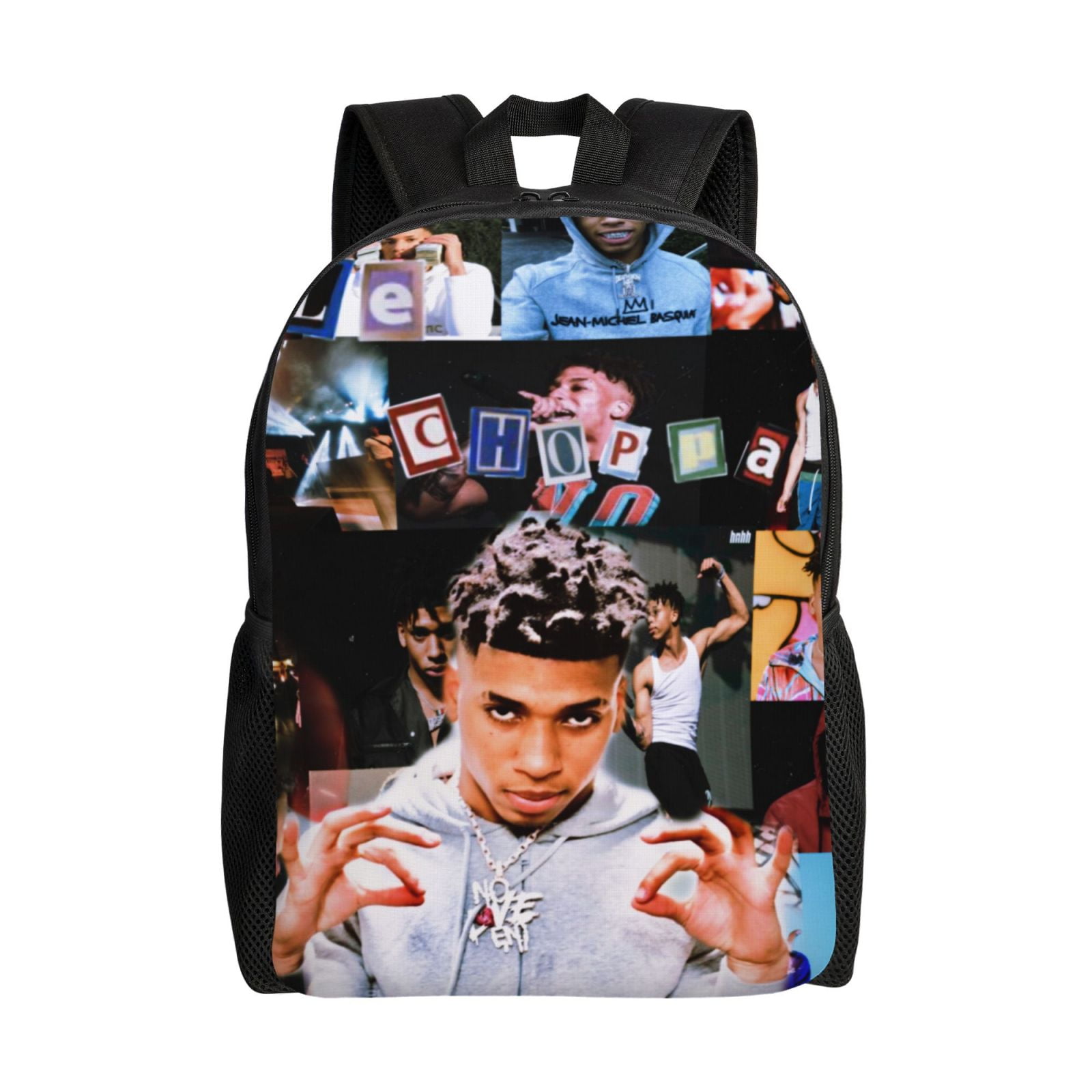 NLE Choppa Poster Backpack Casual Adjustable Bookbag School Bag Unisex ...
