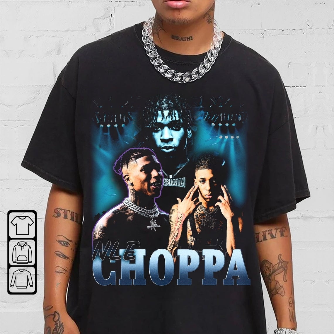 NLE &Choppa Rap Shirt NLE &Choppa Tshirt Vintage 90s Merch Tour ...