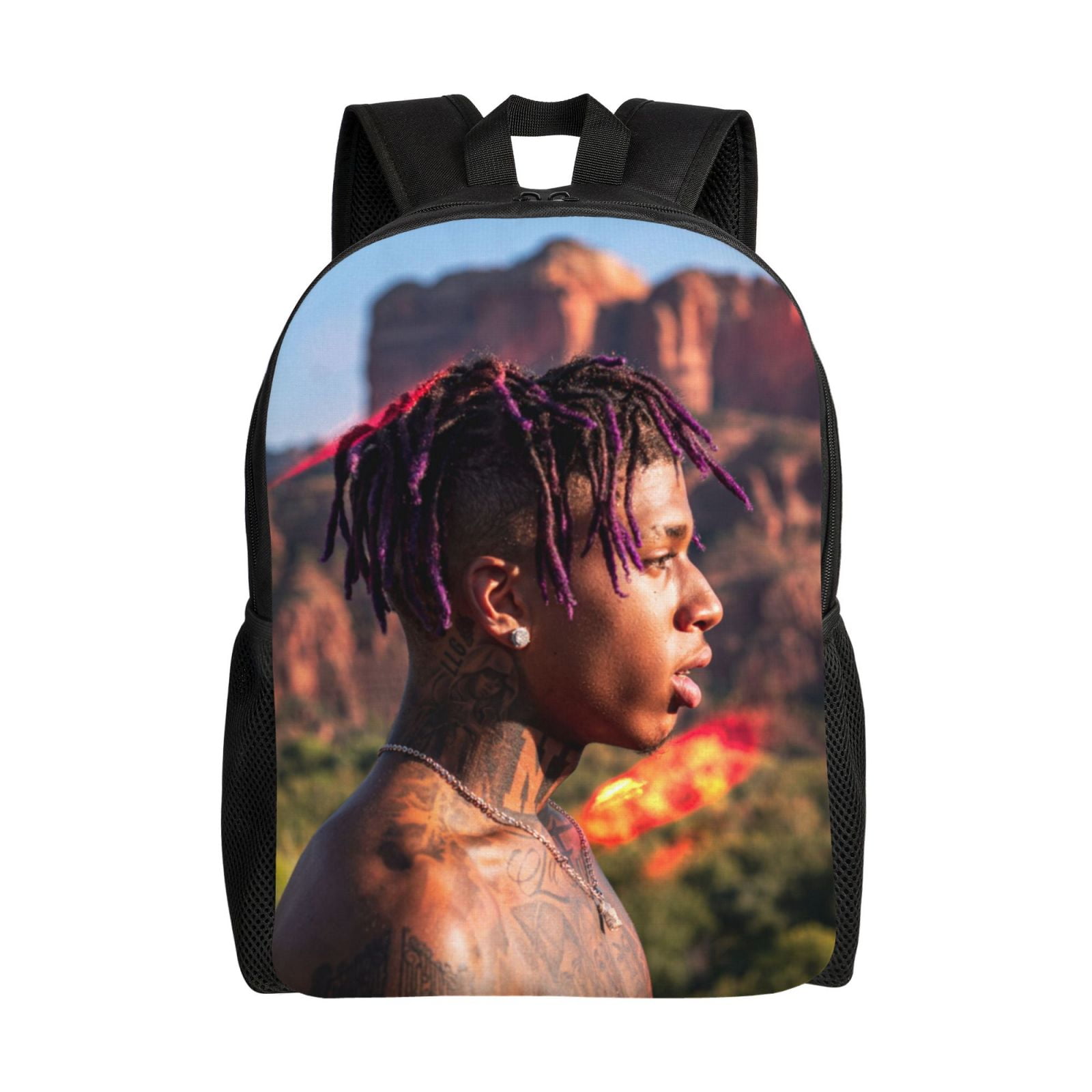 NLE Choppa Rapper Backpack Casual Adjustable Bookbag School Bag Unisex ...