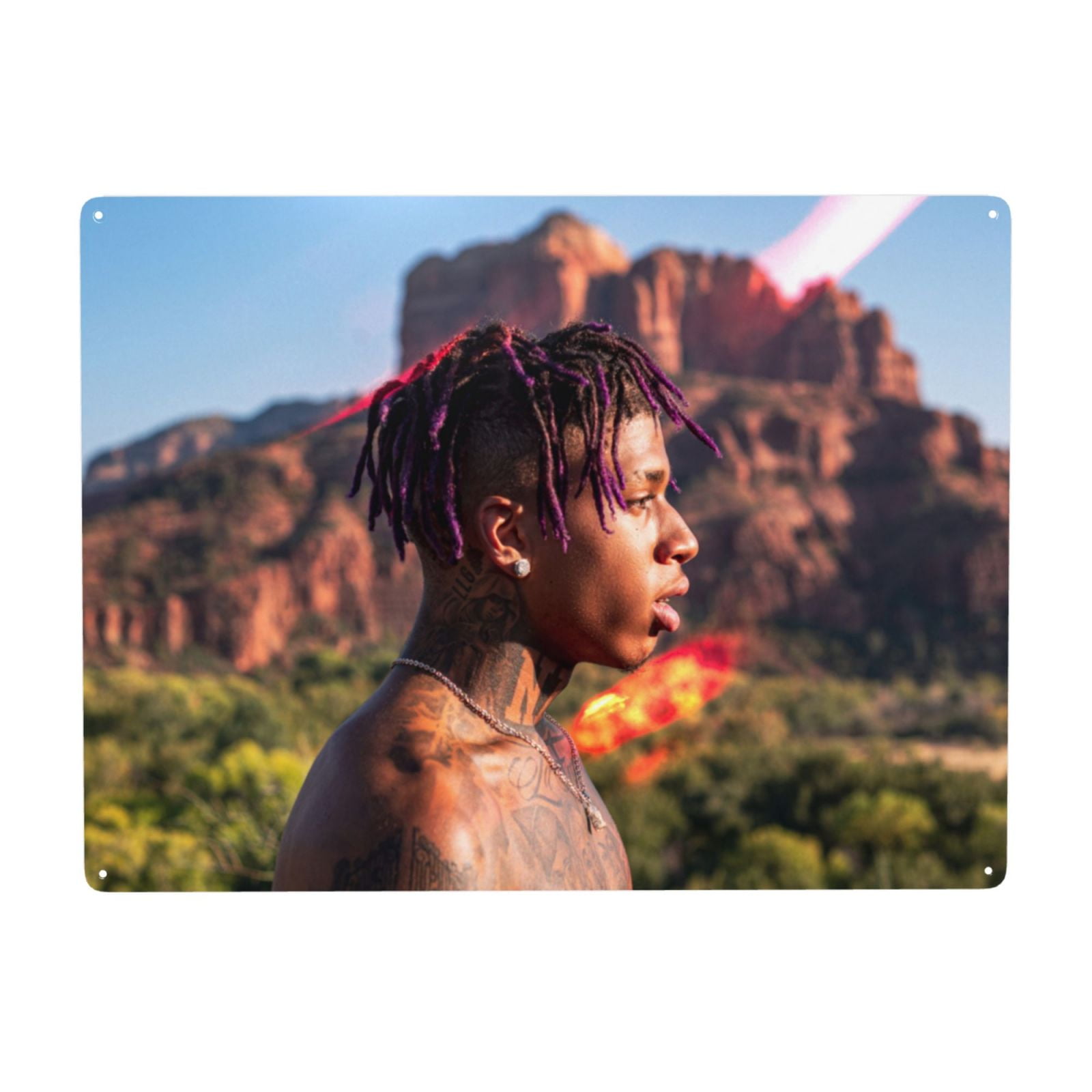 NLE Choppa Rapper Metal Sign Decor 30x40cm Wall Art Sign for Home ...