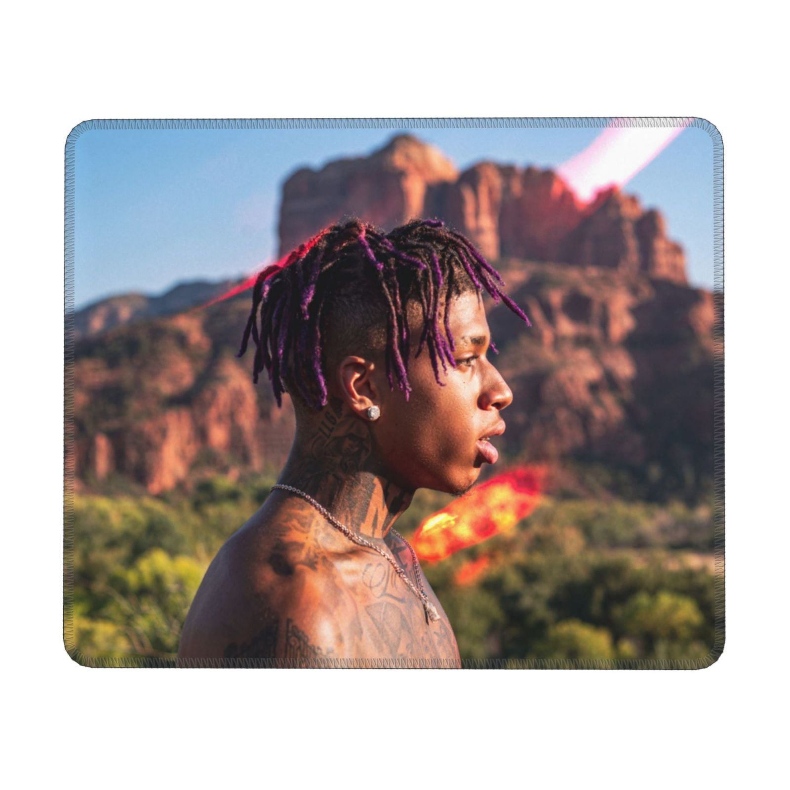 NLE Choppa Rapper Mouse Pad Non-Slip Rubber Base Mousepad Desktop ...