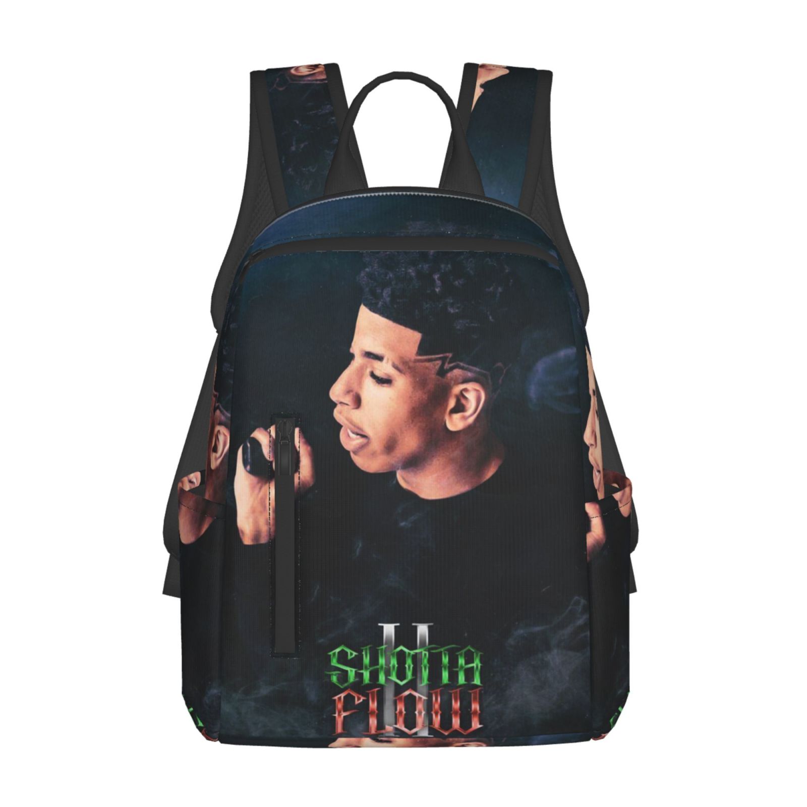 NLE Choppa Shotta Flow Backpack Lightweight Shoulders Daypack School ...