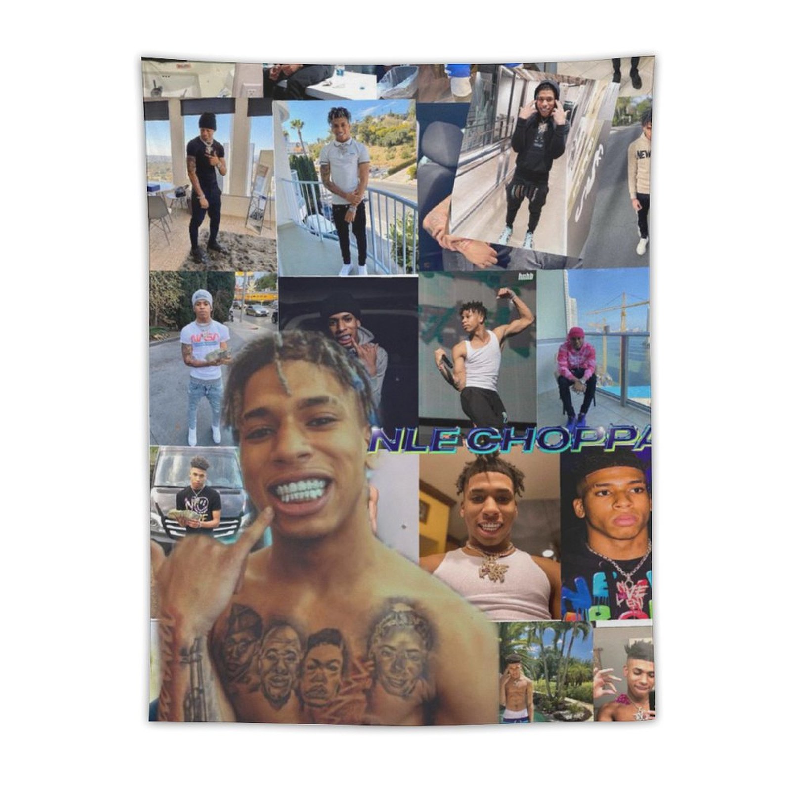 NLE Choppa Tapestry Wall Hanging Tapestries 30"x40" Wall Blanket ...