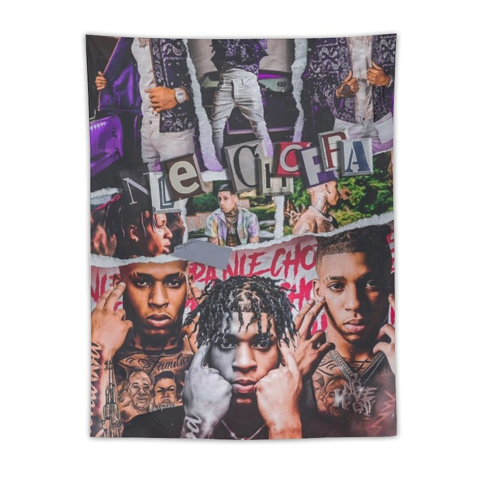 NLE Choppa Tapestry Wall Hanging Tapestries 30"x40" Wall Blanket ...