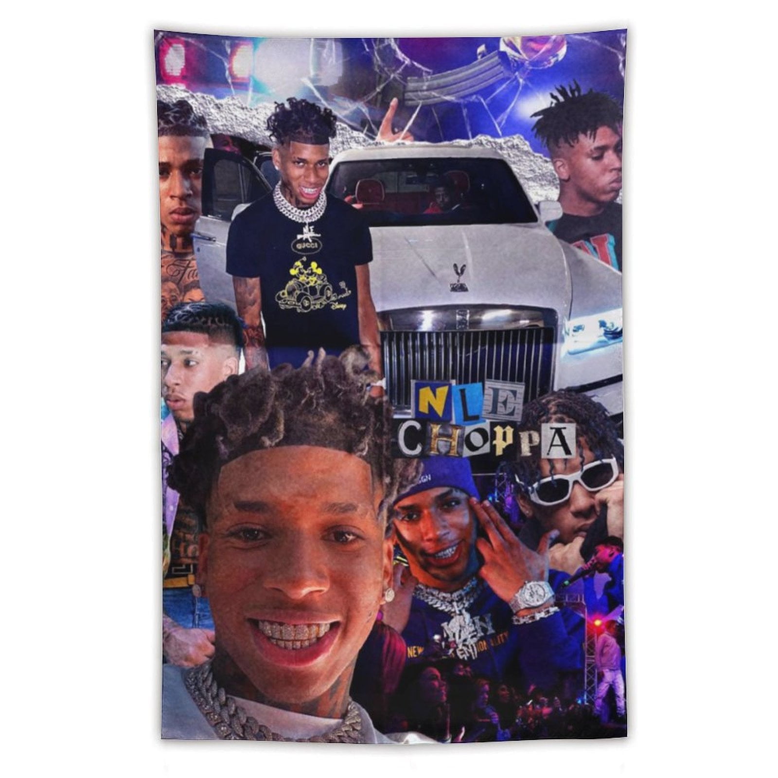 NLE Choppa Tapestry Wall Hanging Tapestries 40"x60" Wall Blanket ...