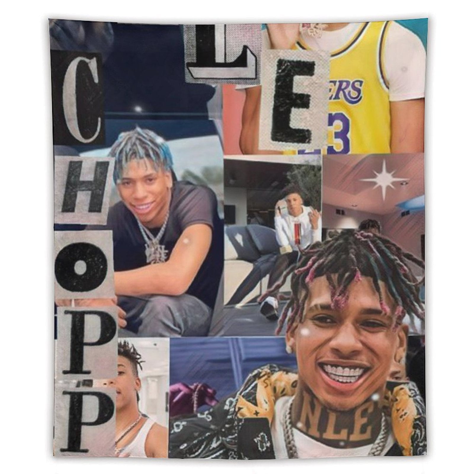 NLE Choppa Tapestry Wall Hanging Tapestries 50"x60" Wall Blanket ...