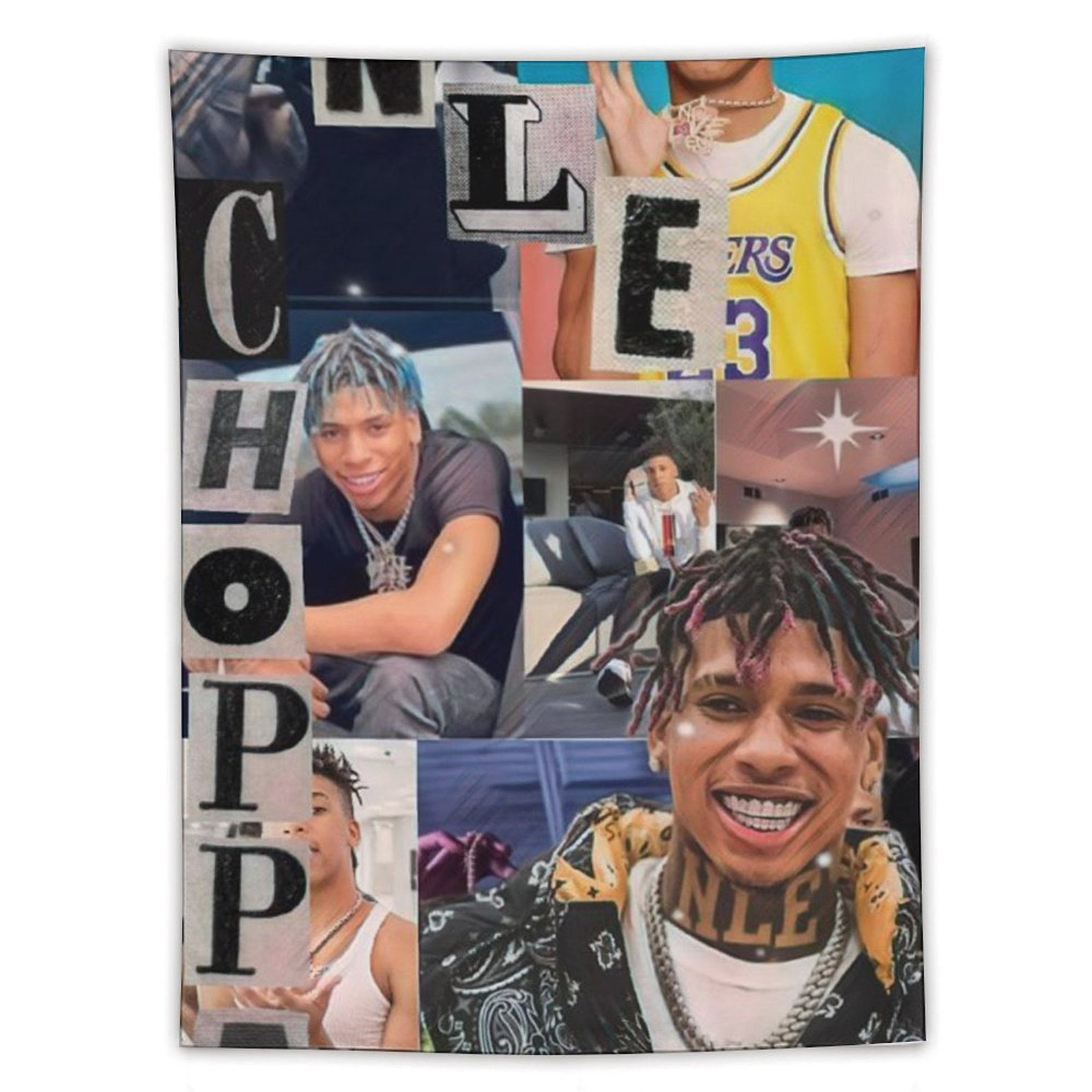 NLE Choppa Tapestry Wall Hanging Tapestries 60"x80" Wall Blanket ...