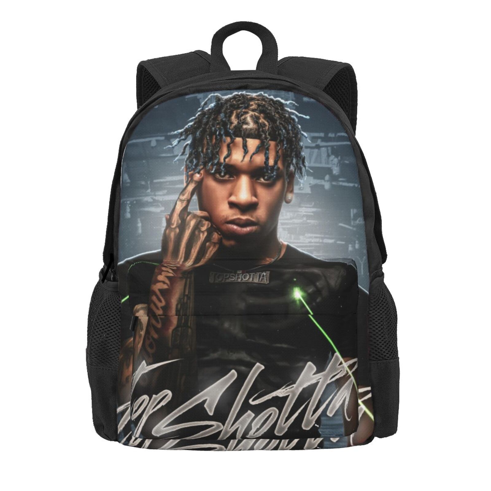 NLE Choppa Top Shotta Backpack Lightweight Daypack Large Capacity ...