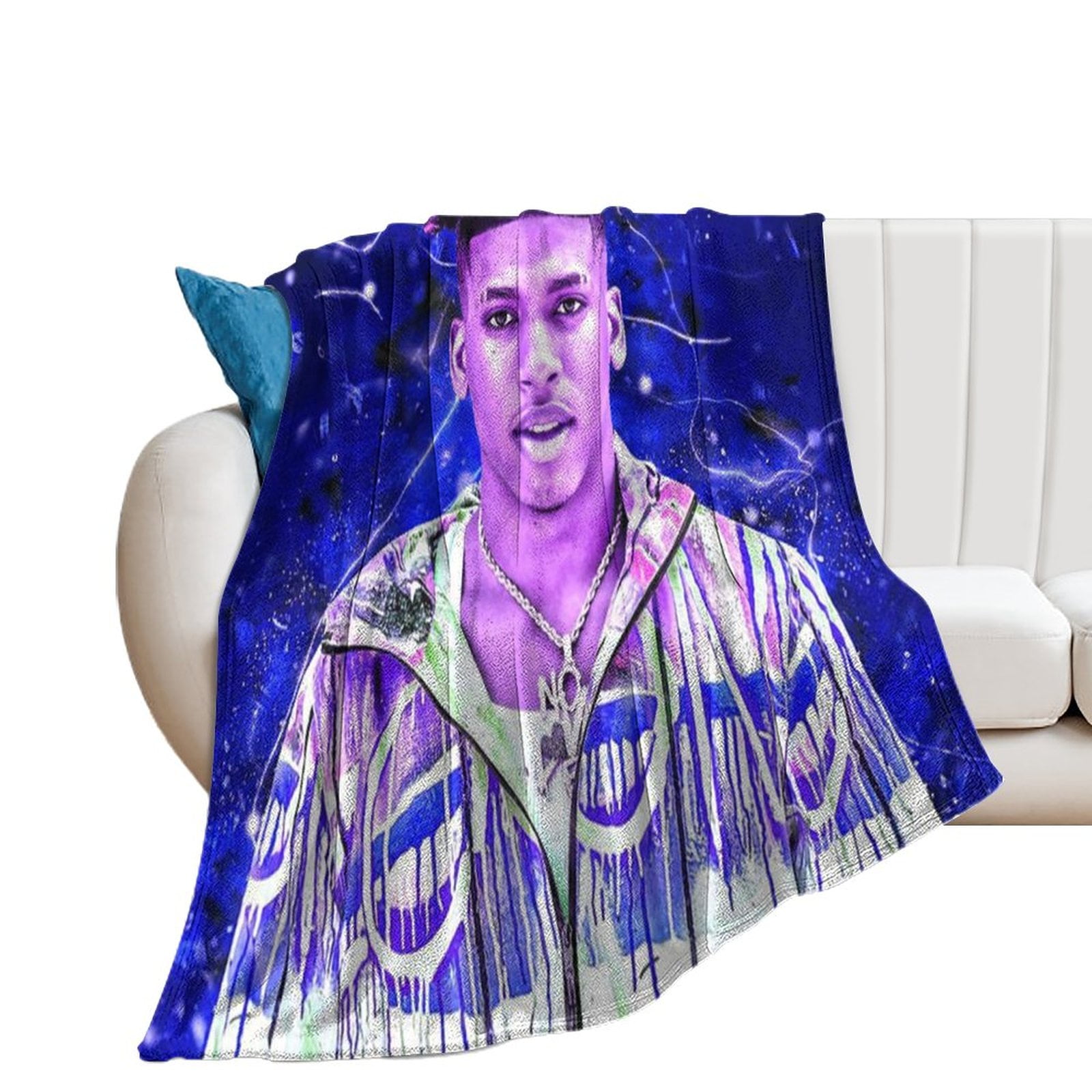 NLE Choppa Ultra Soft Blanket Luxury Flannel Lap Blanket Warm ...