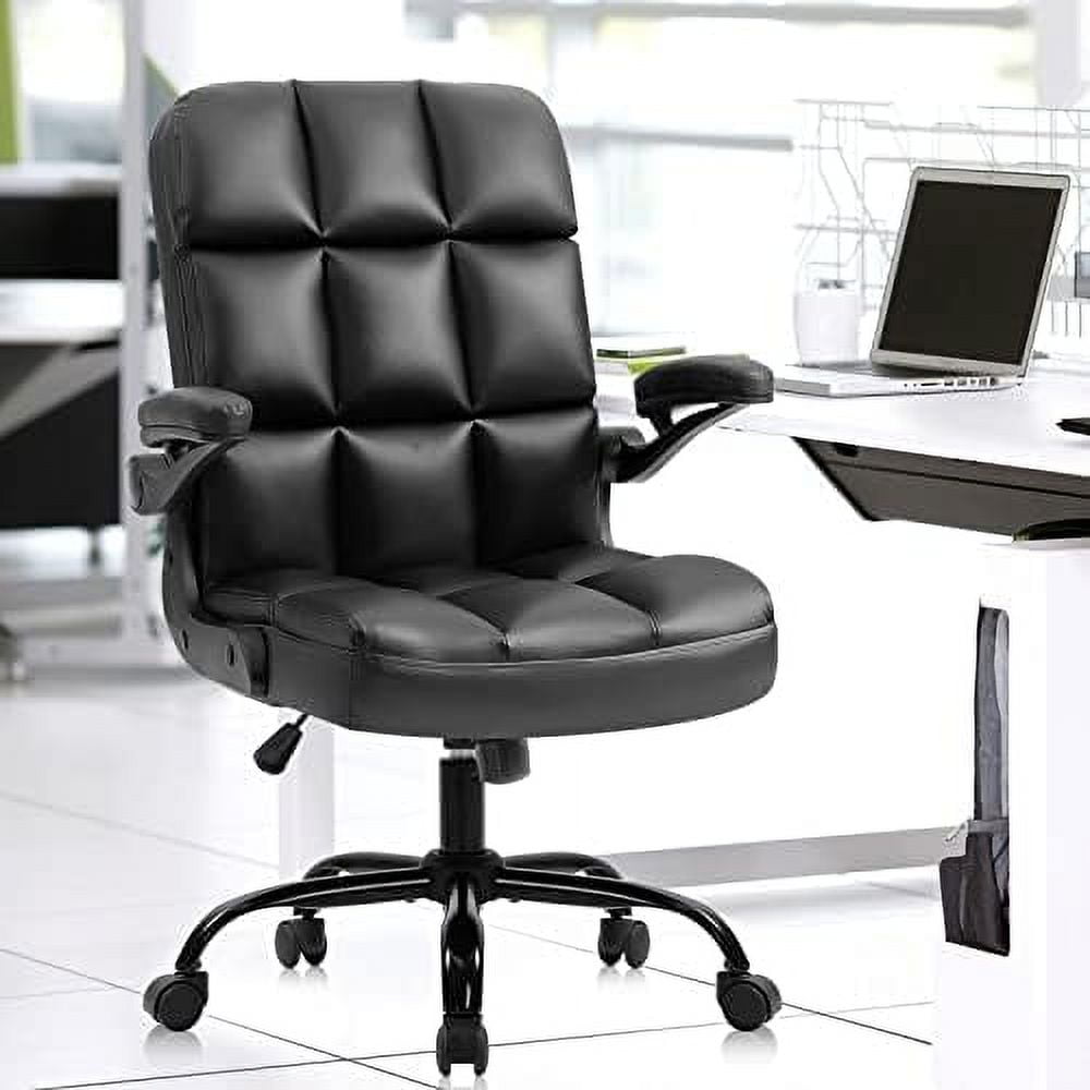 NLIBOOMLife Pink Office Chair Home Office Desk Chairs with Flip-up ...