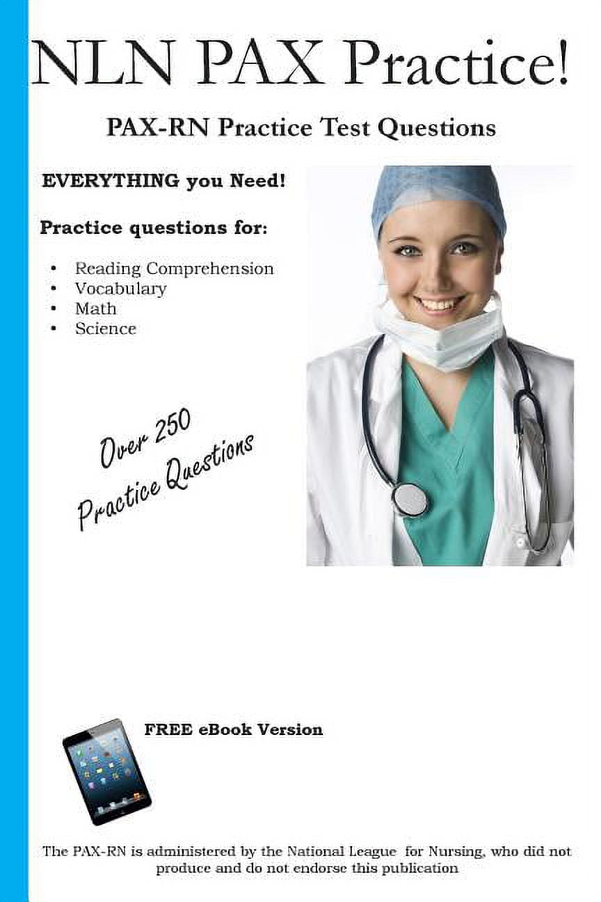 NLN PAX Practice: PAX-RN Practice Test Questions (Paperback) - Walmart.com