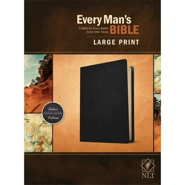 NLT Every Mans Bible, Black Genuine Leather - Walmart.com
