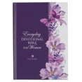 NLT Holy Bible Everyday Devotional Bible for Women New Living Translation, Purple Floral Printed ...