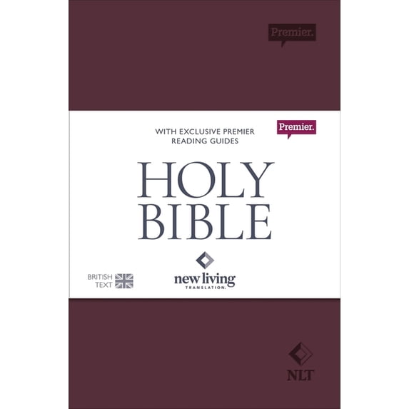 NLT Holy Bible, Premier Edition, Burgundy Flexiback, Debossed Detailing ...