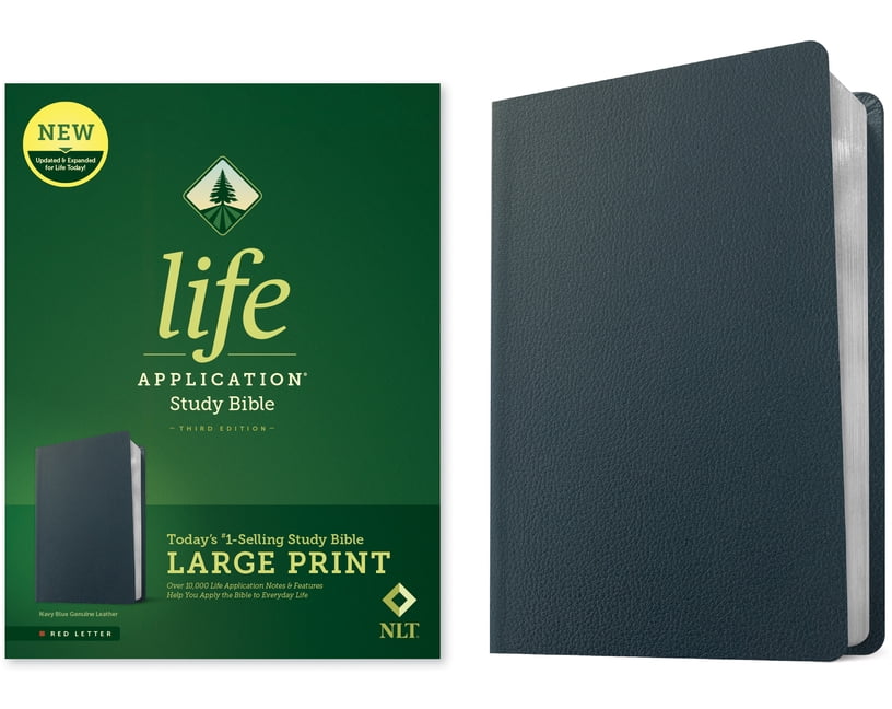 NLT Life Application Study Bible, Third Edition, Large Print (Genuine ...