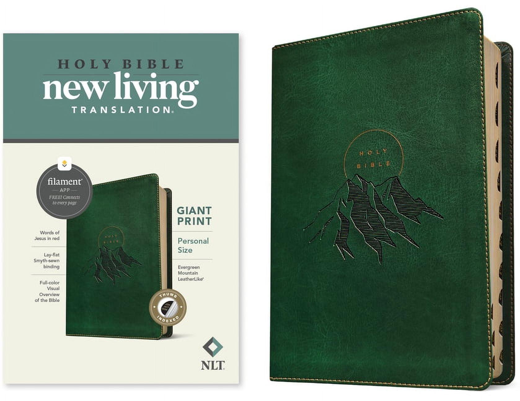 NLT Personal Size Giant Print Bible, Filament Enabled (Leatherlike ...