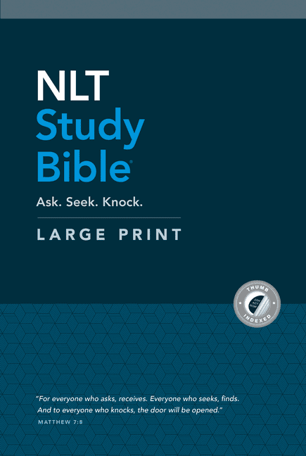 NLT Study Bible Large Print (Red Letter, Hardcover, Indexed) (Hardcover ...