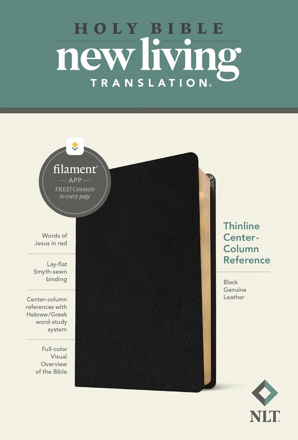 NLT Thinline Center-Column Reference Bible, Filament-Enabled Edition ...