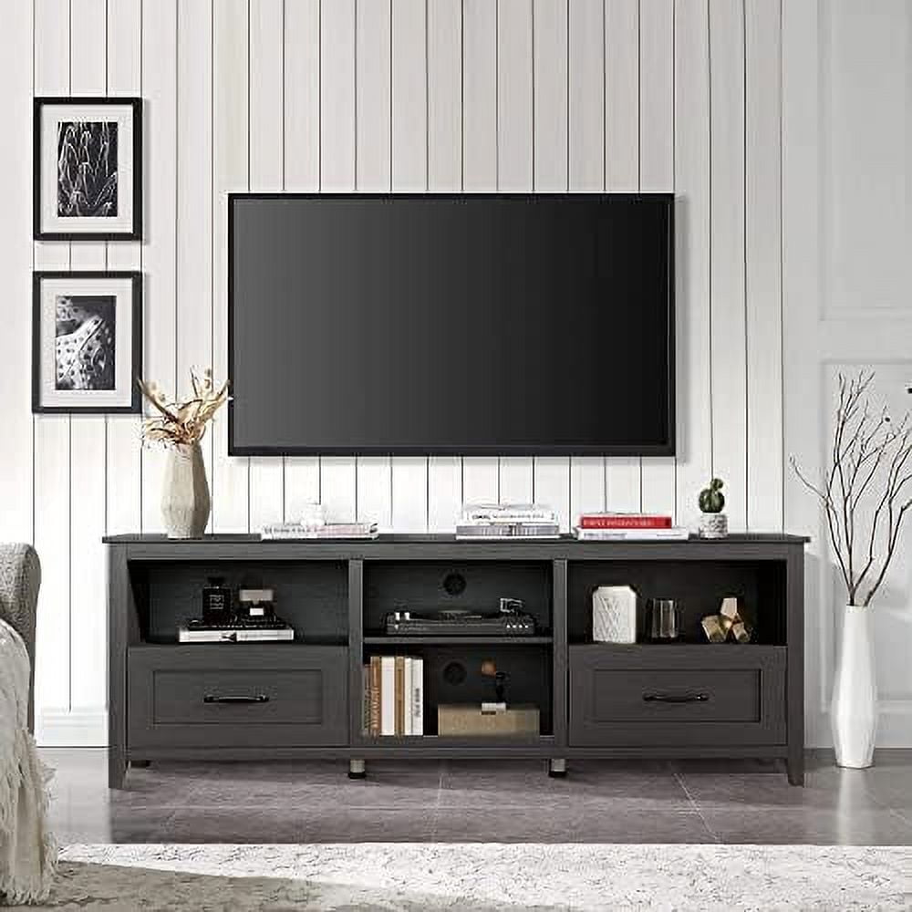 NLTBONNIE Modern TV Stand for TVs up to 80" Large Rustic TV Stand ...