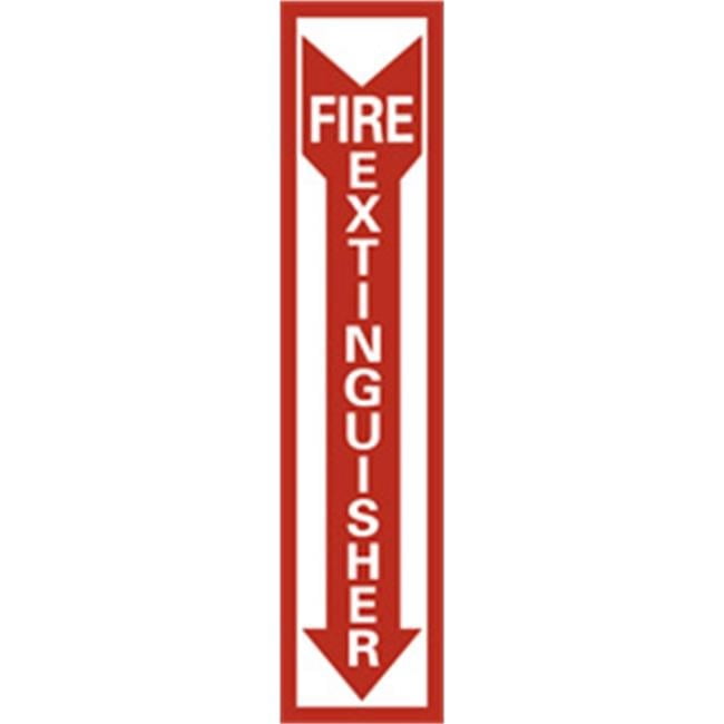 NMC Plastic Fire Extinguisher Sign, Red & White - Walmart.com