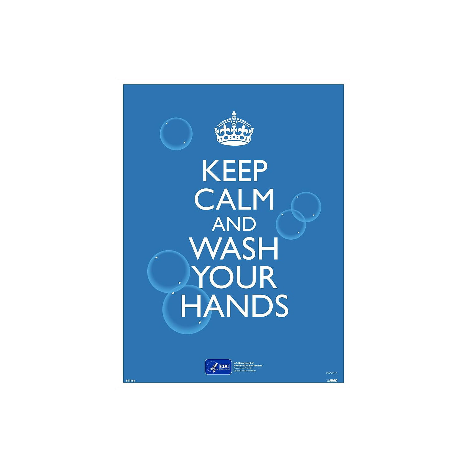NMC - Poster - wash your hands - rectangular - 17.99 in x 24.02 in ...