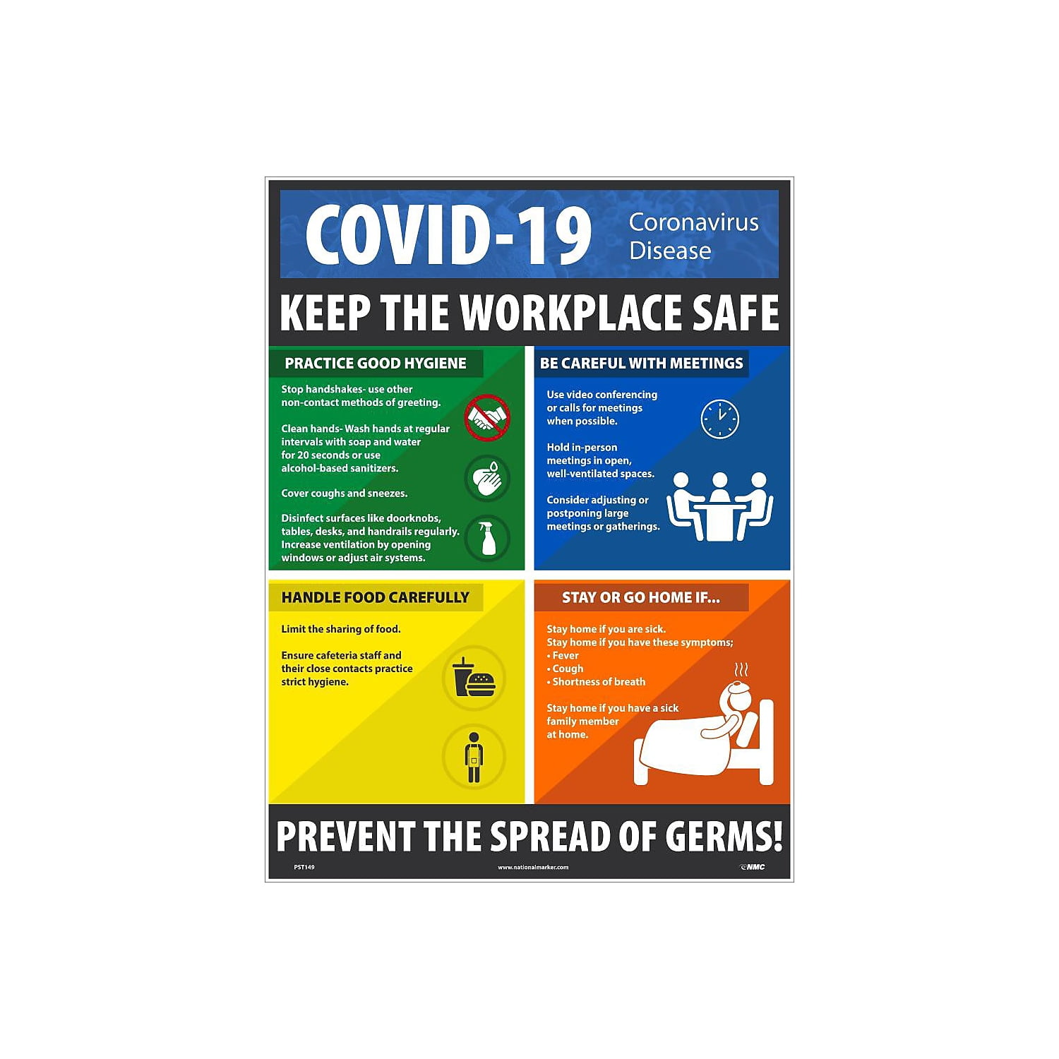 NMC - Safety poster - keep the workplace safe - rectangular - 17.99 in ...