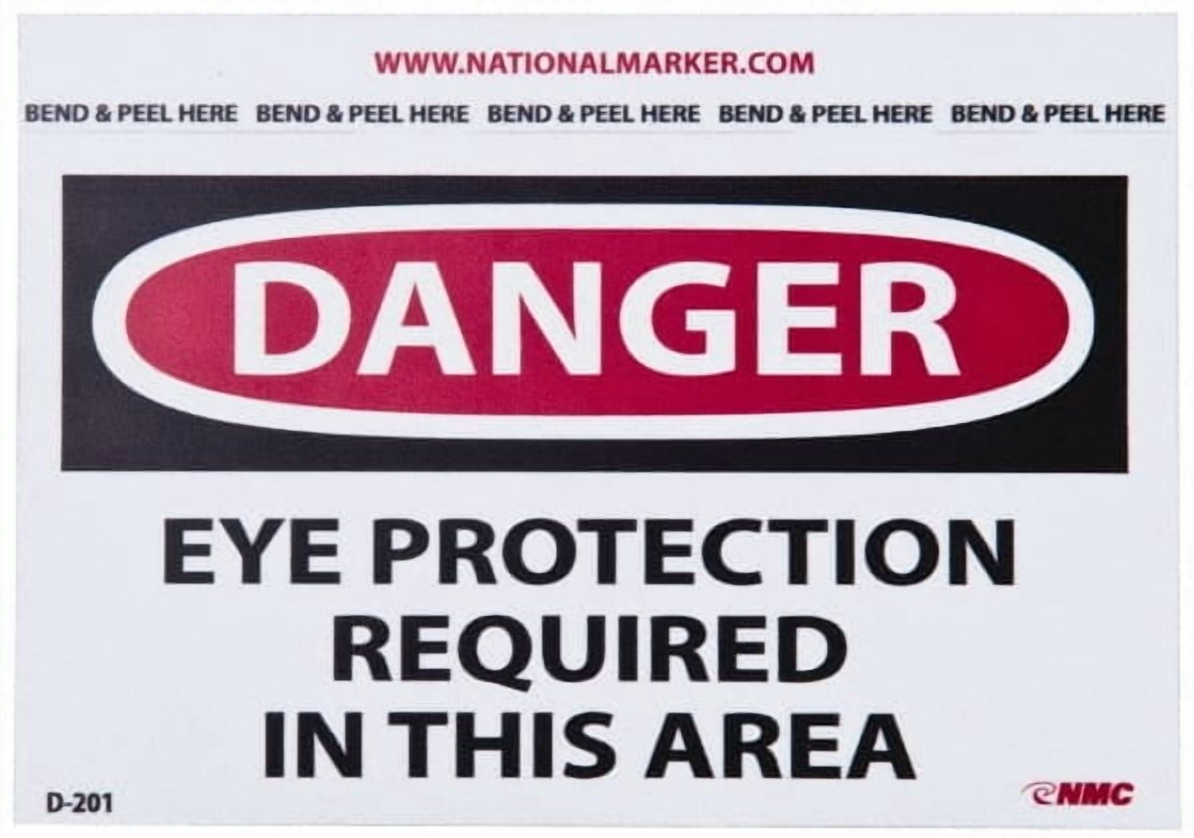 5 Qty 1 Pack Accident Prevention Label, Header: DANGER - Walmart.com