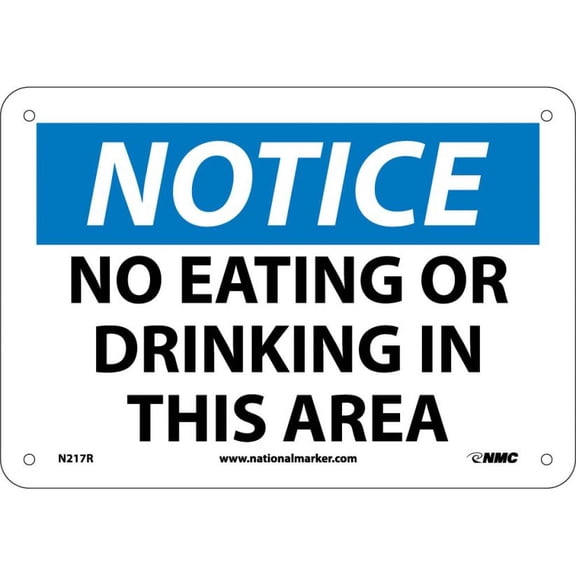 No Eating Signs