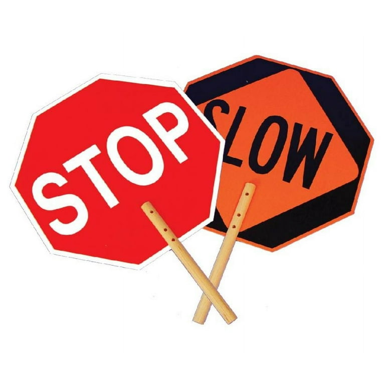 Slow And Stop Signs Reflective