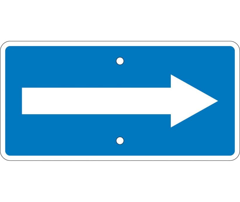 NMC Signs Tma5H, Van Accessible Right Arrow Ada Sign, 6 X 12, Aluminum ...