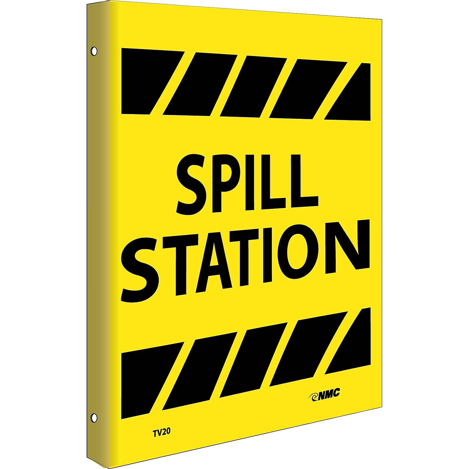 NMC TV20 Flanged Sign, Legend "SPILL STATION", 8" Length x 10" Height ...