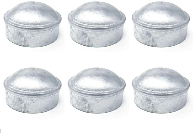 NMI Fence - 2" Pressed Steel Dome Caps for Chain Link Fences - Set of ...