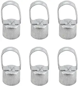 NMI Fence - 4" x 1 5/8" Pressed Steel Loop Cap without Acorn for Chain ...