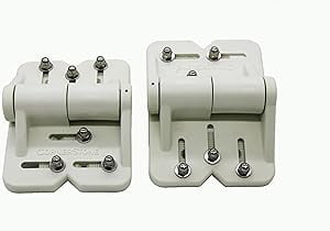 NMI Fence - Cornerstone® Fully-Adjustable Hinge for Vinyl Gates - Set ...