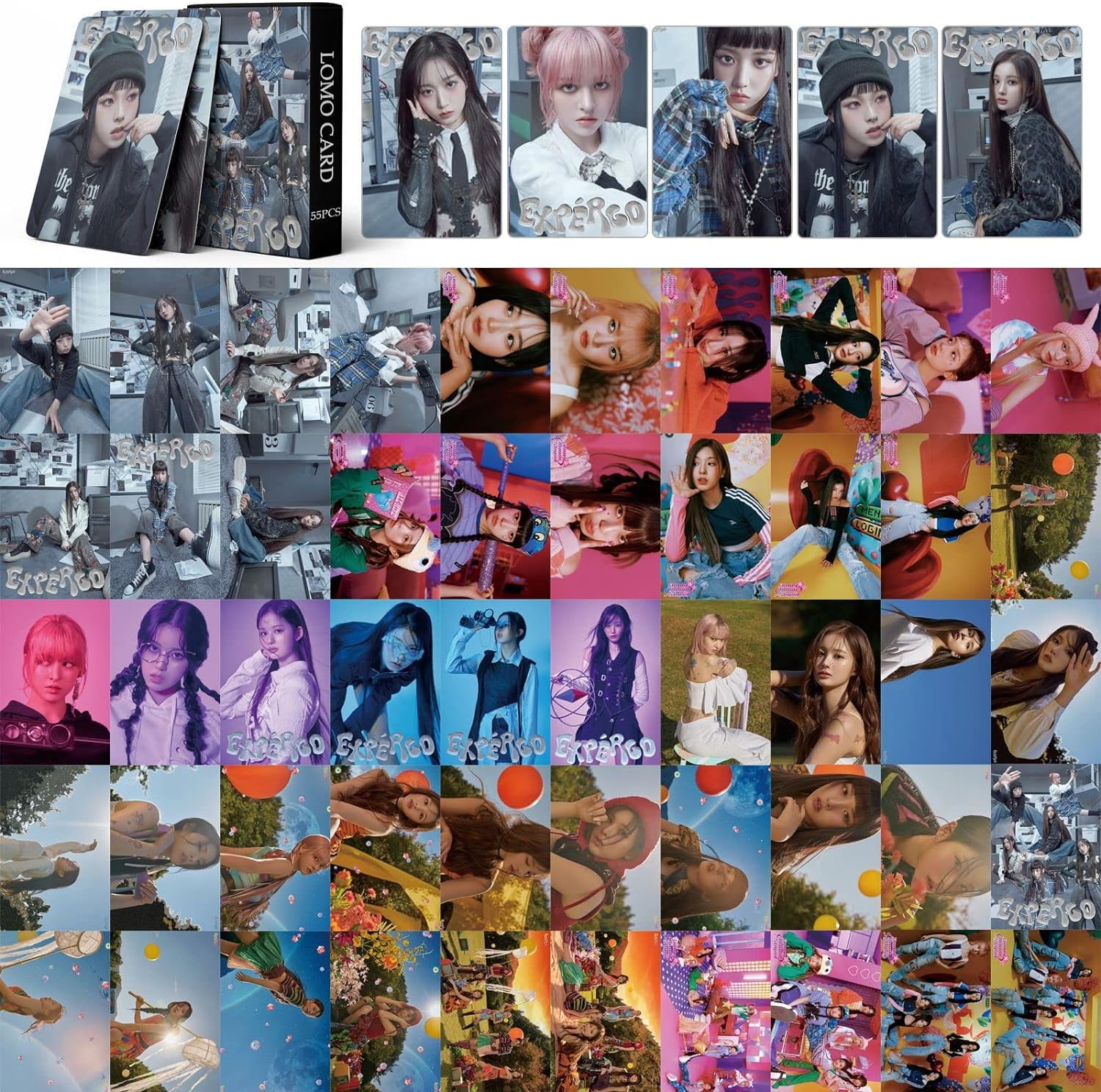 NMIXX Lomo Cards NMIXX Expergo Novel Photo Album Cards Poster Mini ...