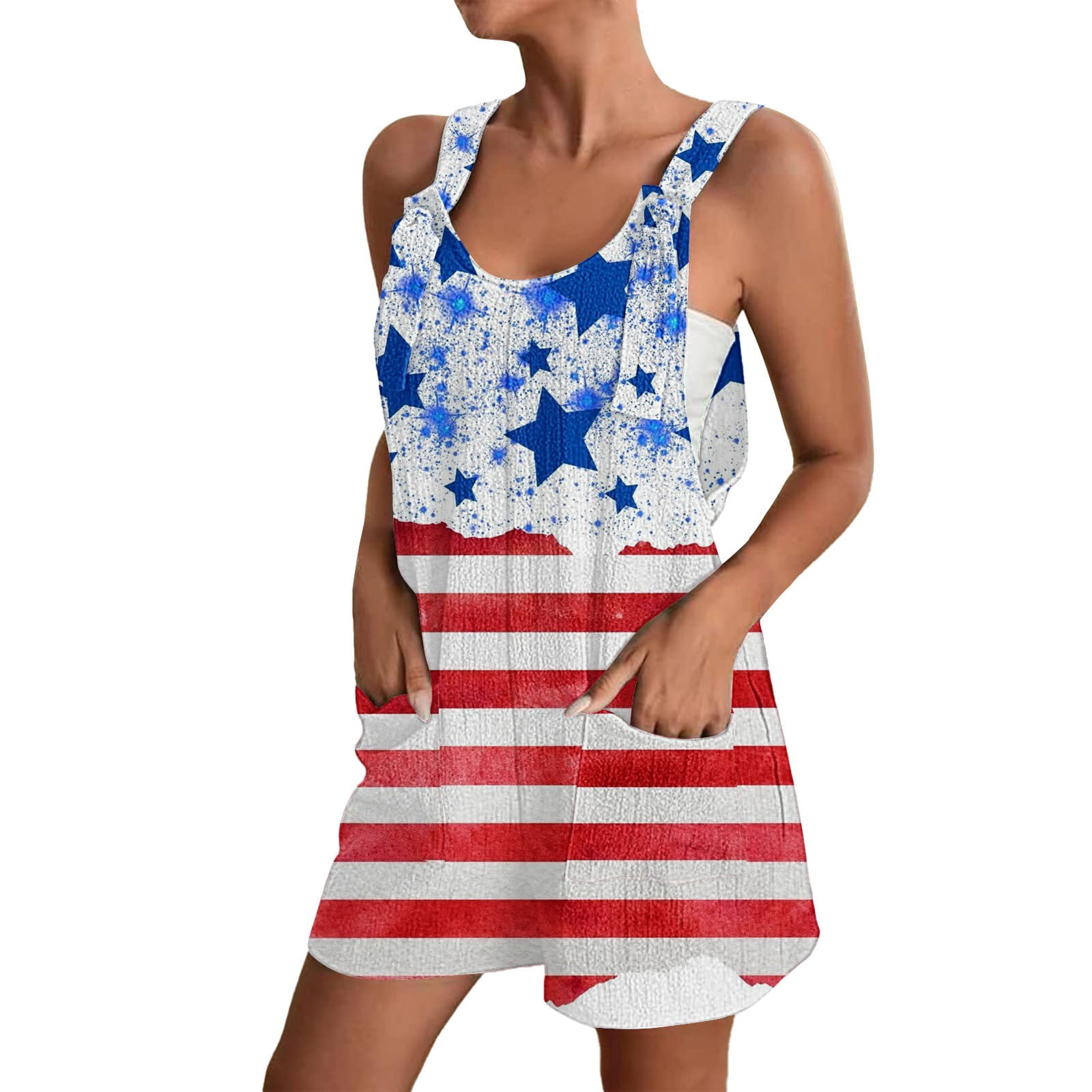 NMMUED American Flag Romper, 4th of July Outfits for Women, Patriotic ...