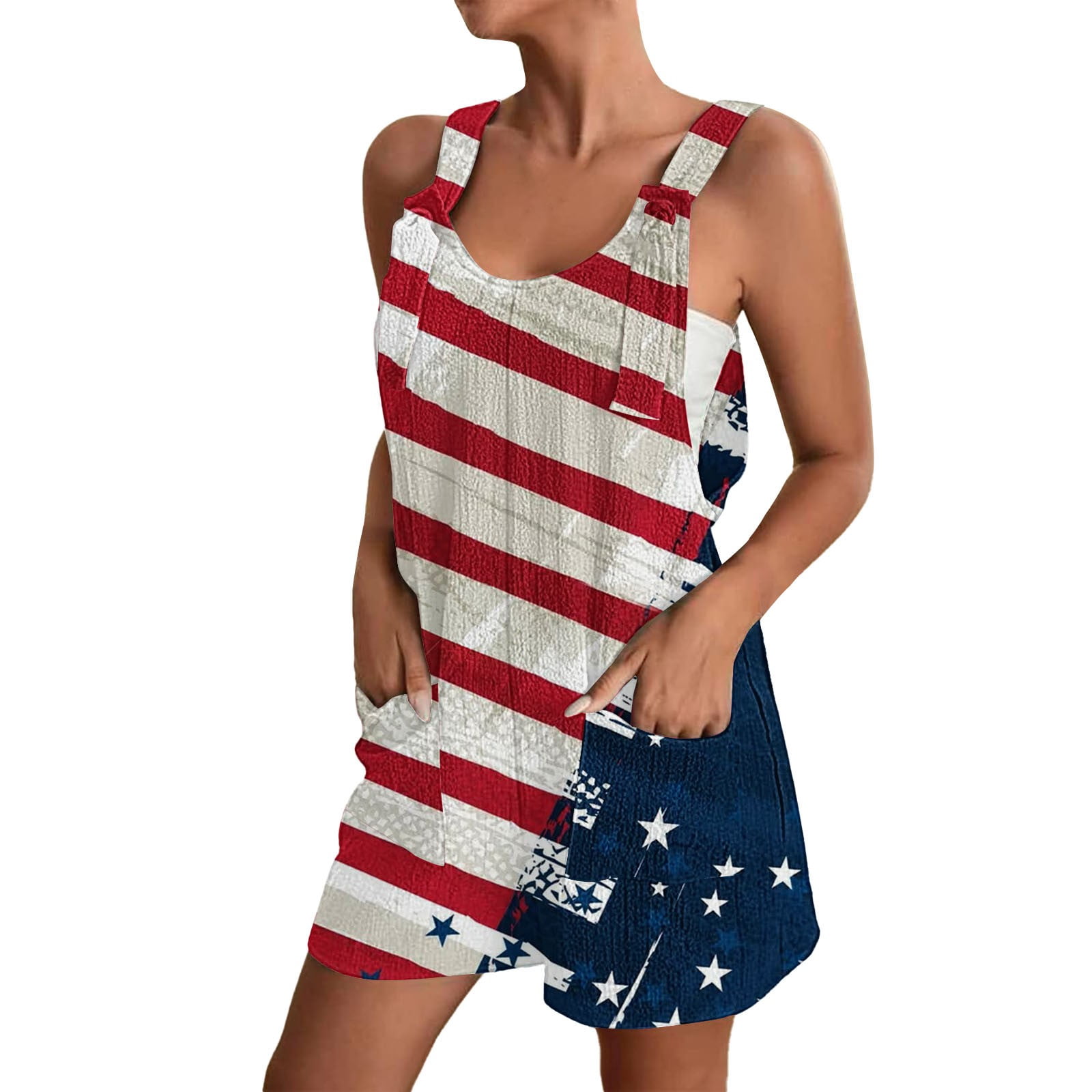 NMMUED American Flag Romper, 4th of July Outfits for Women, Patriotic ...