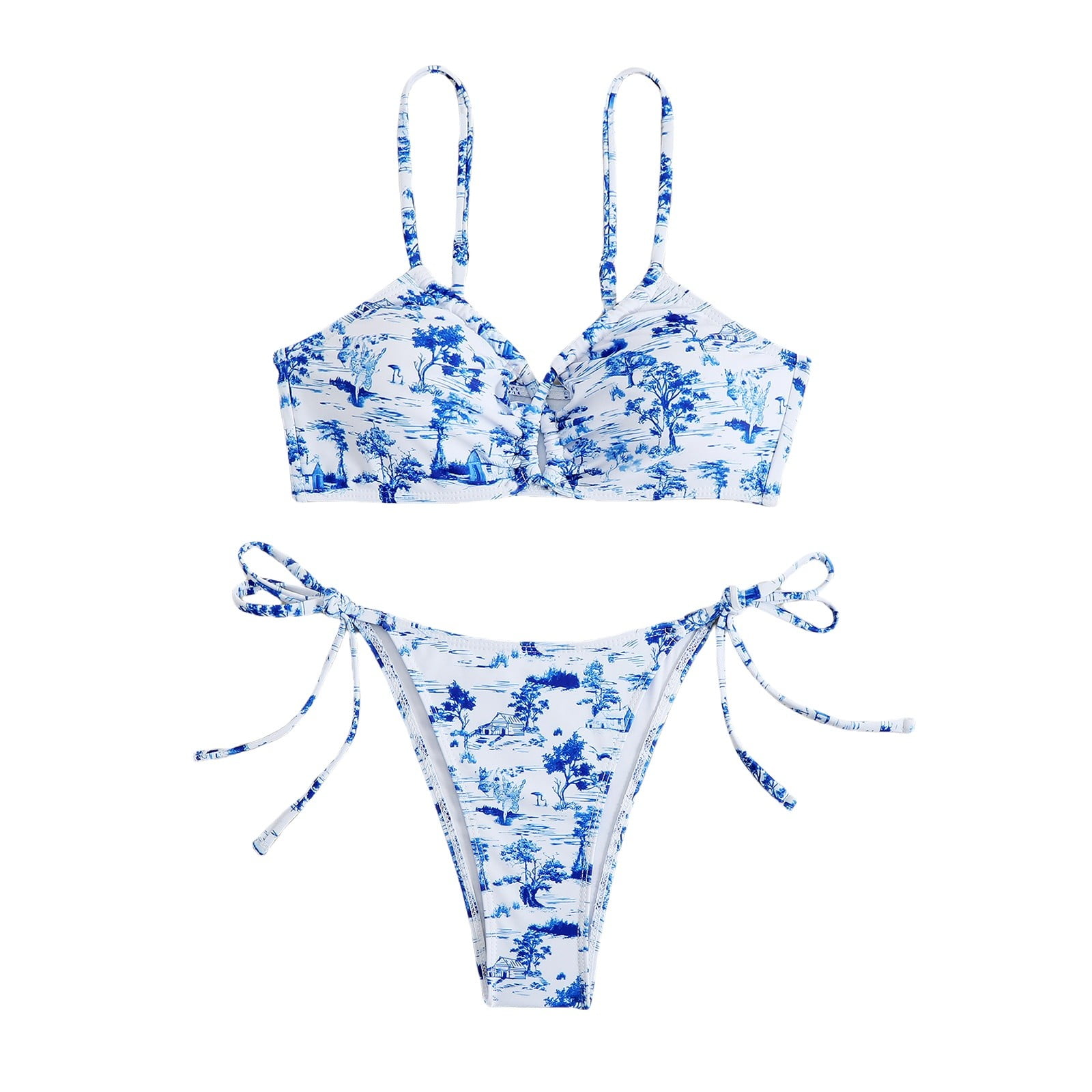 NMMUED Low Rise Bikini, Micro Bikini, Two Piece Swimsuit for Women, Triangle Bikini Sets for ...