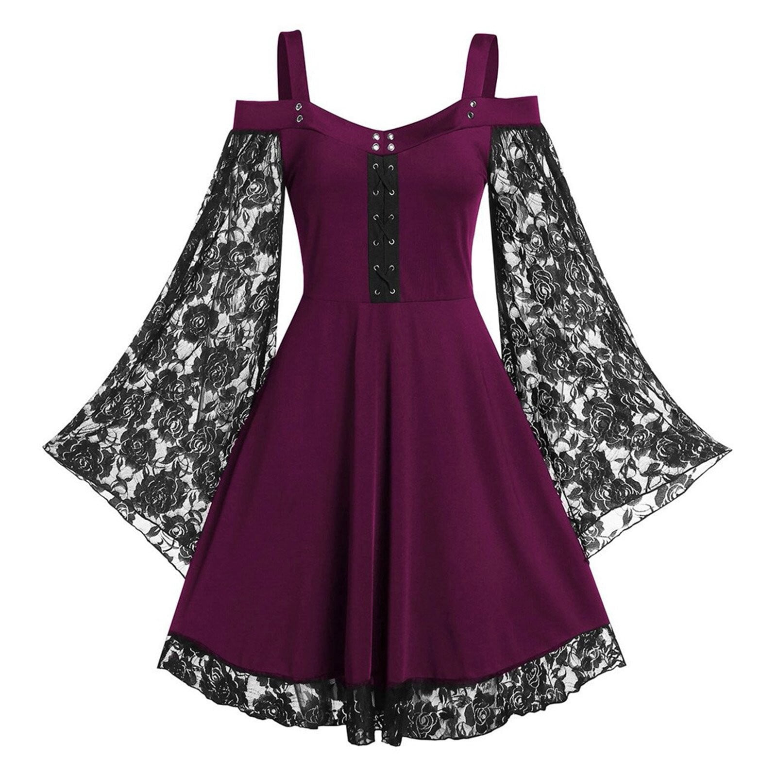 NMMUED Masquerade Party Dress Halloween Gifts for Women Gothic ...