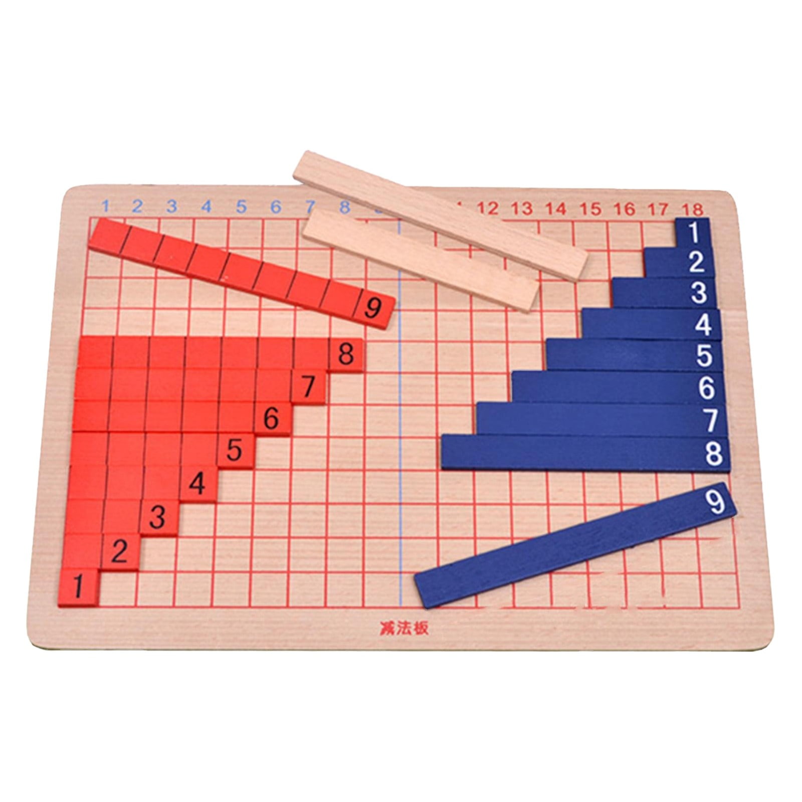 NMMUED Montessori Addition And Subtraction Board Wooden Montessori Math ...